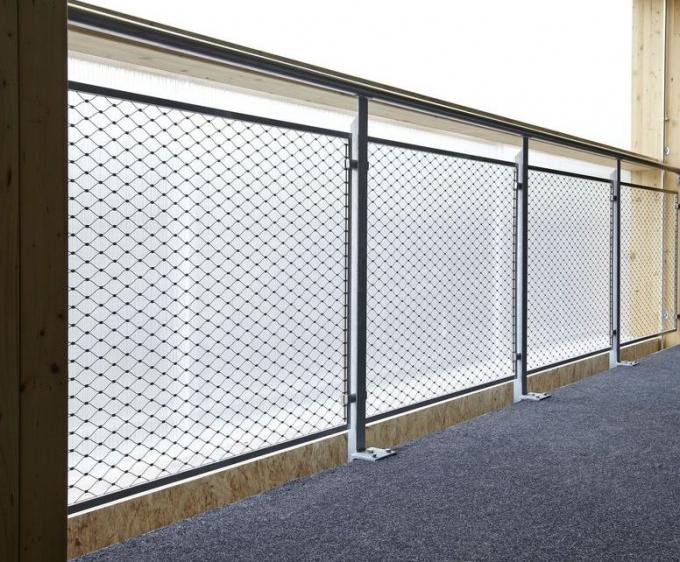 Yuntong Metal Wire Rope Mesh , Balustrade Safety Netting For Railings