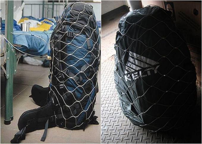 High Durability Rucksack Security Net , Backpack Lock Mesh For Protect ...