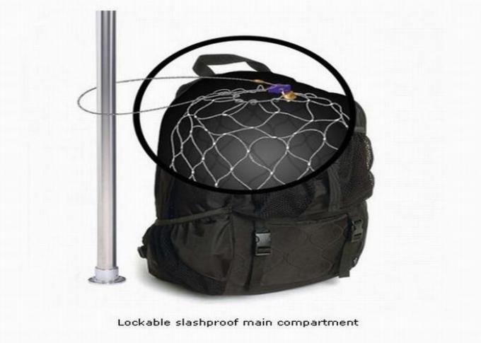 SS304 / SS316 Anti Theft Backpack Mesh With 1.2mm-3.2mm Wire Diameter