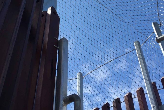 High Durability Stainless Steel Wire Rope Net , 1.5mm Flexible Rope ...