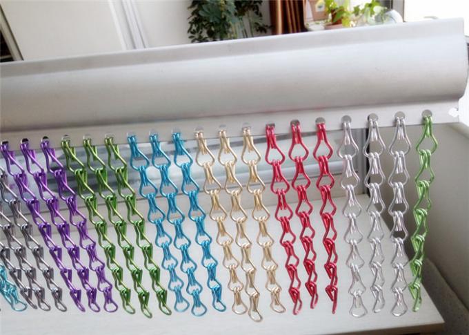 Multicolor Aluminum Chain Fly Screen , Elegance Door Fly Screen Curtain